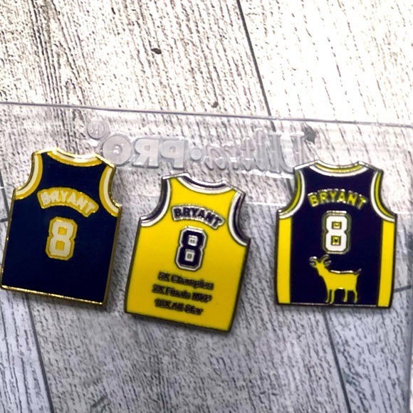 Toys | Kobe Bryant Nba Jerseys Pin Set | Poshmark